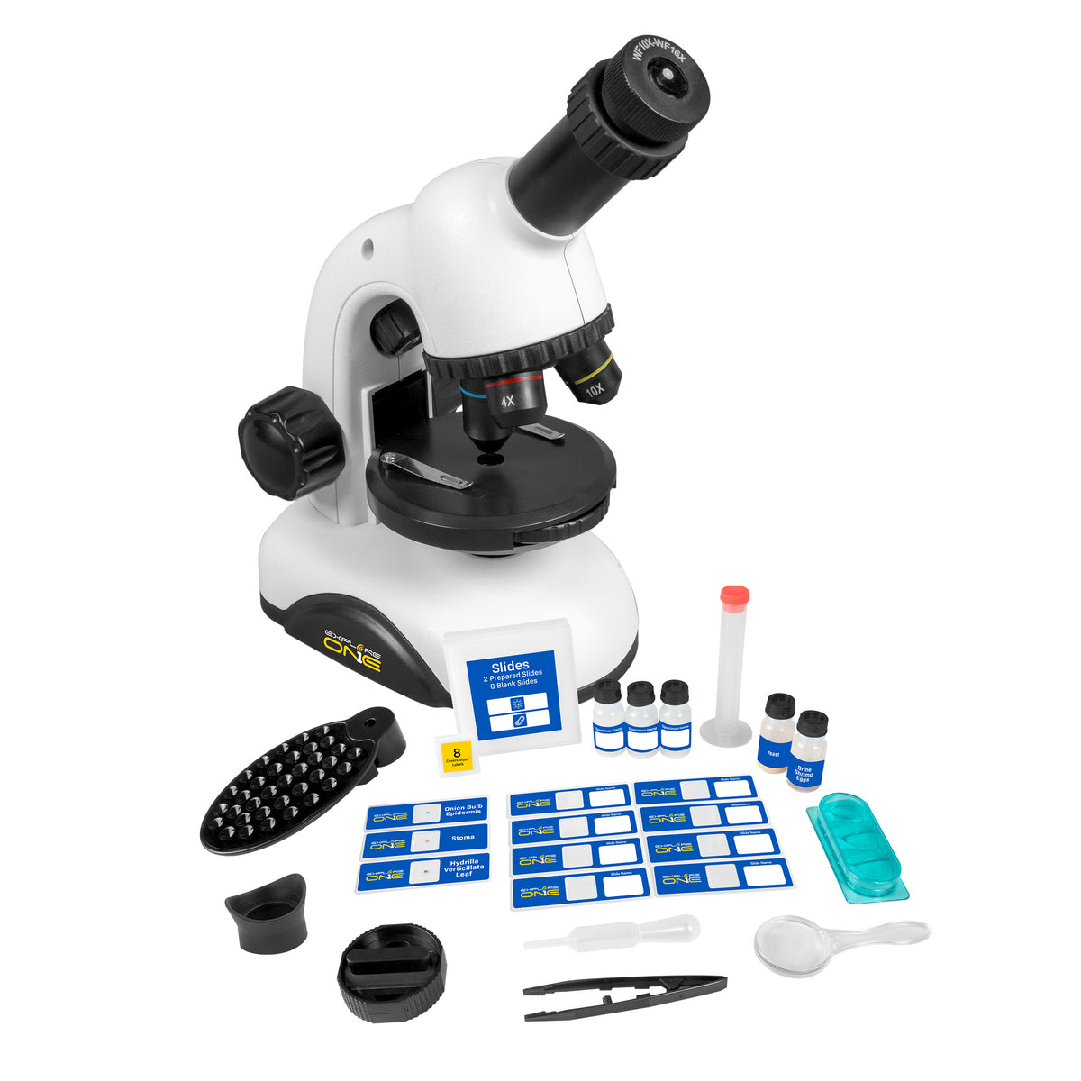 Explore One 40x-640x Zoom Microscope Kit with Smartphone Adapter ...