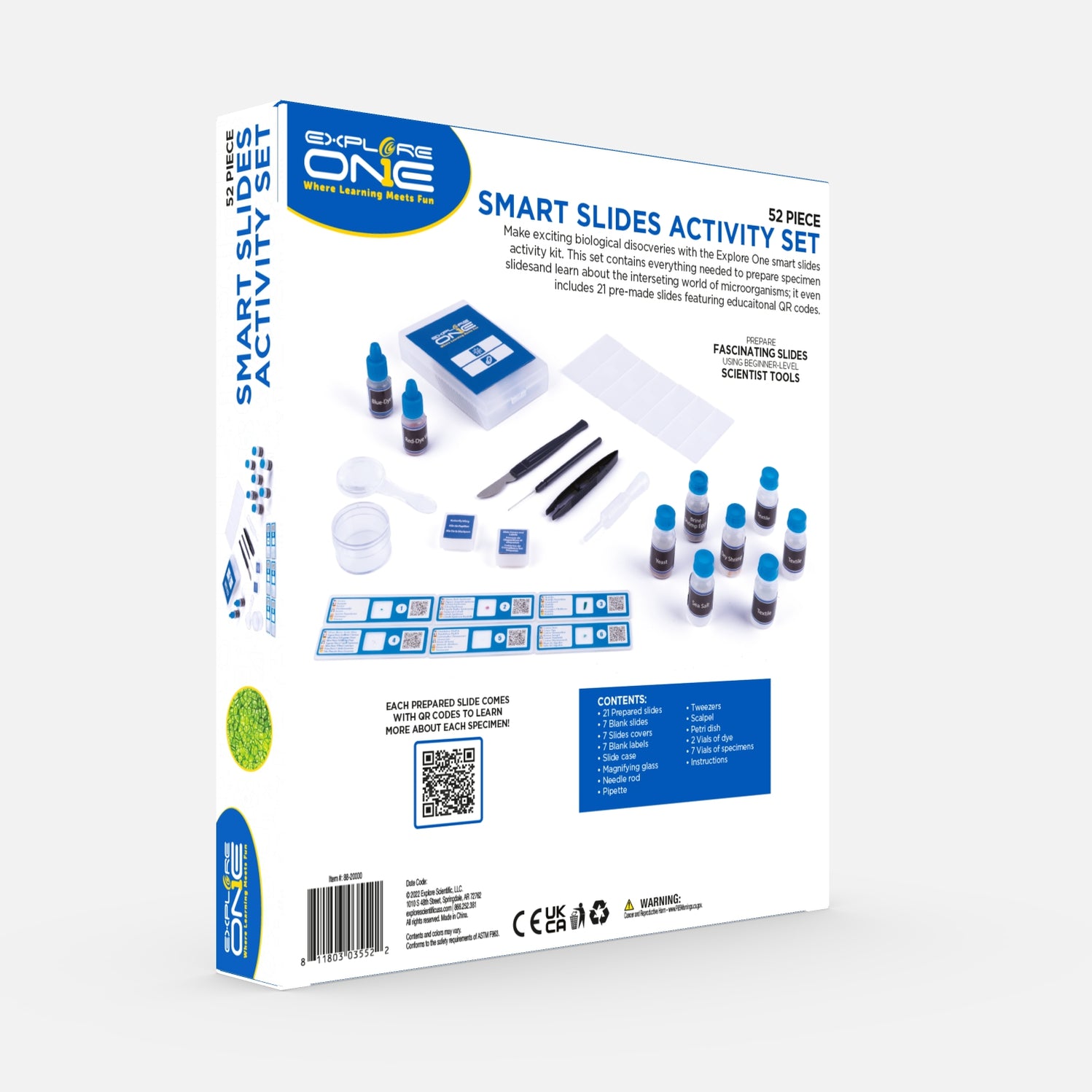 Explore One 52 Piece Smart Slides Activity Set — Explore Scientific