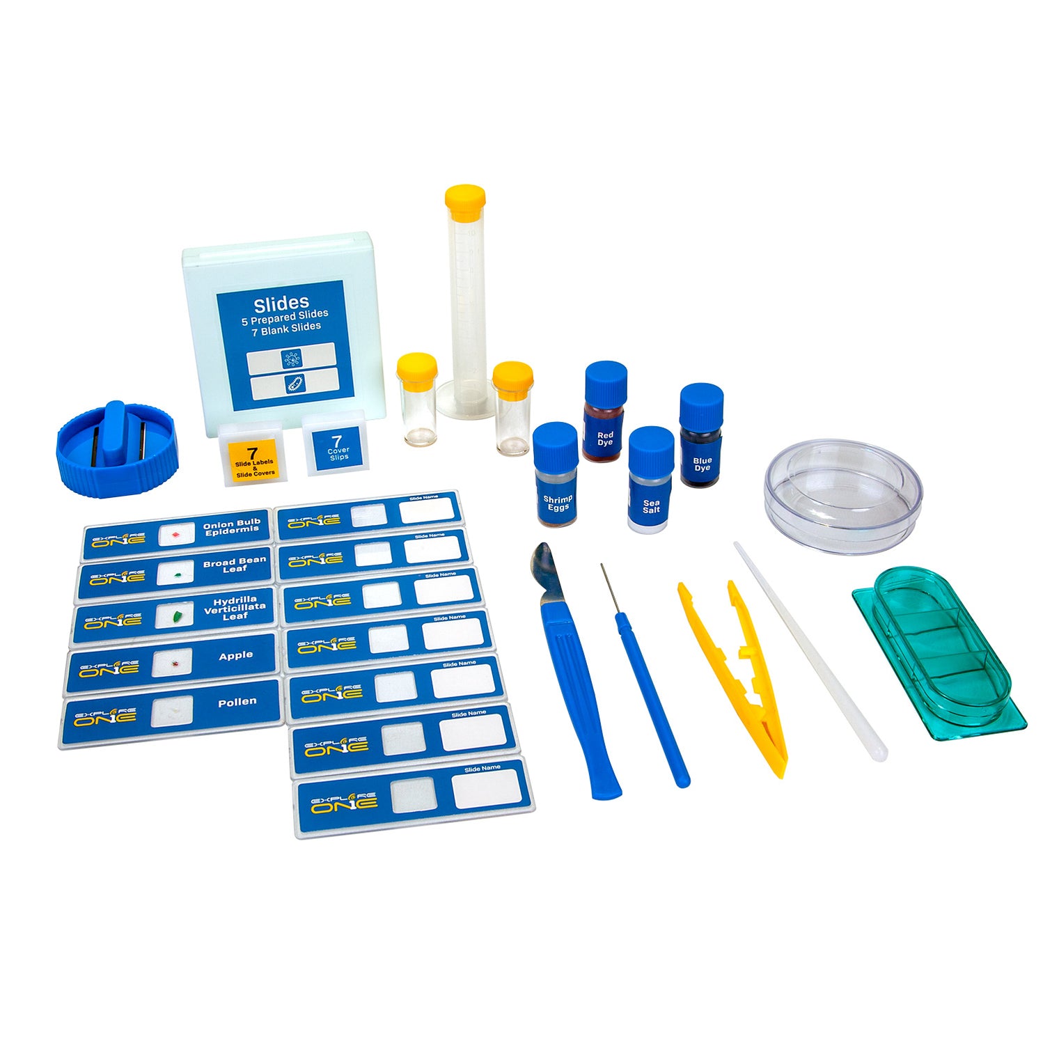 Explore One 45 Piece 900X Microscope Set with Case — Explore Scientific