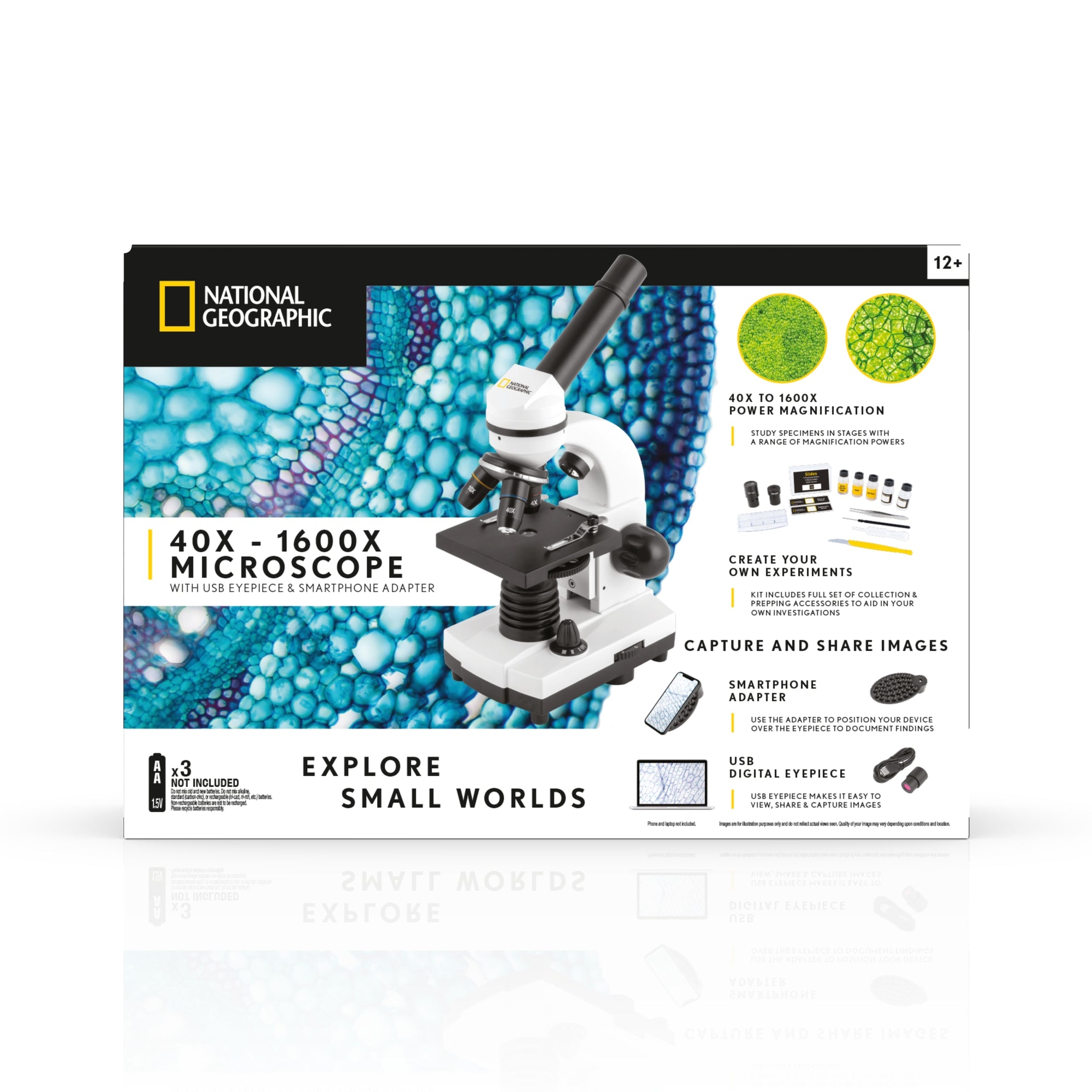 National Geographic 40x-1600x Microscope with USB Eyepiece — Explore ...